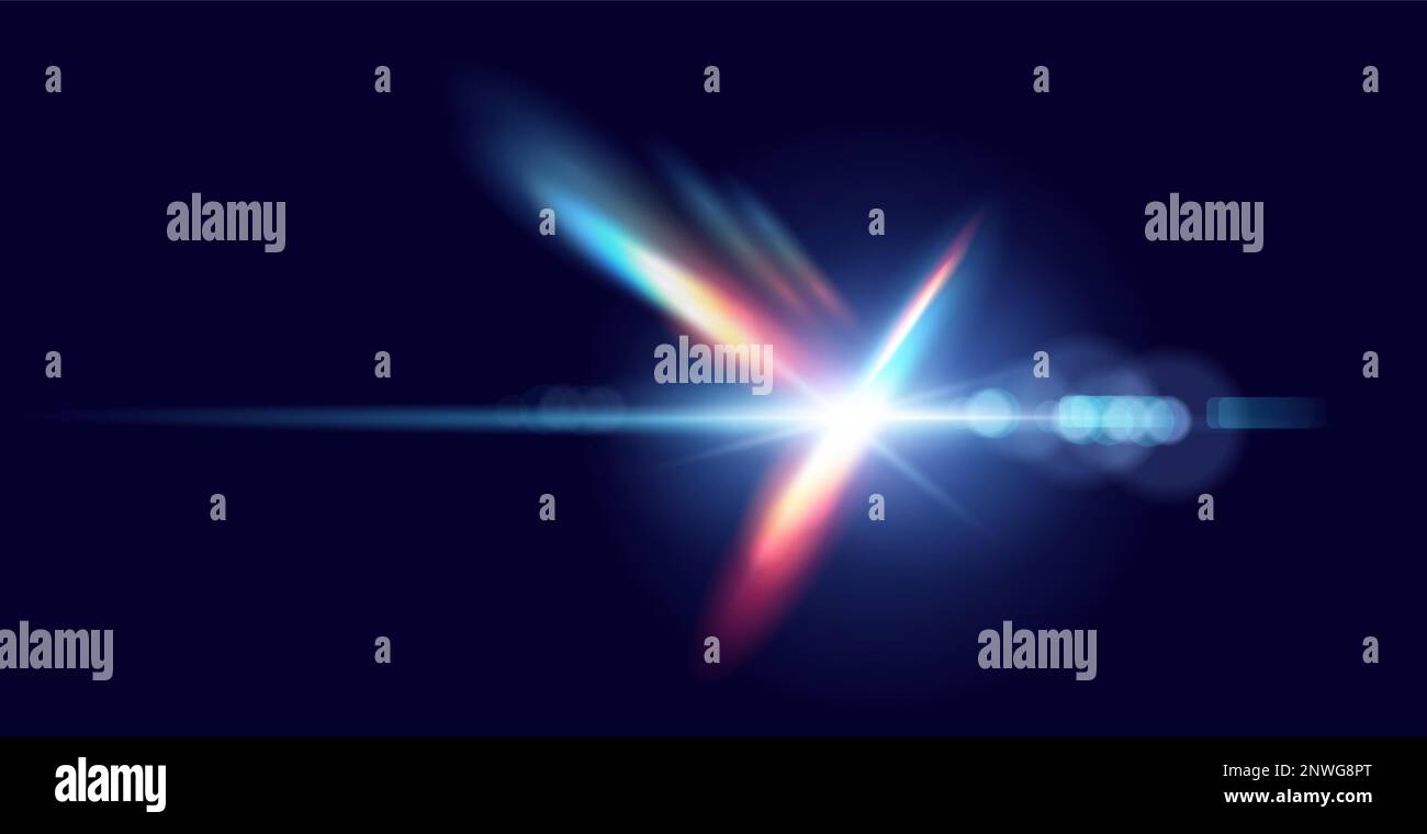 Modern transparent light lens flare background effect. Vector ...