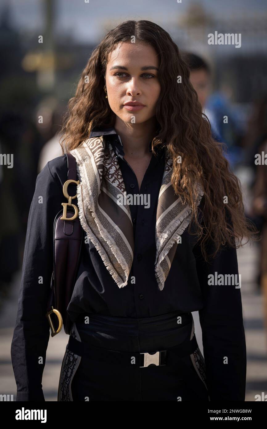 Sarah Lysander poses for photographers upon arrival at the Christian ...