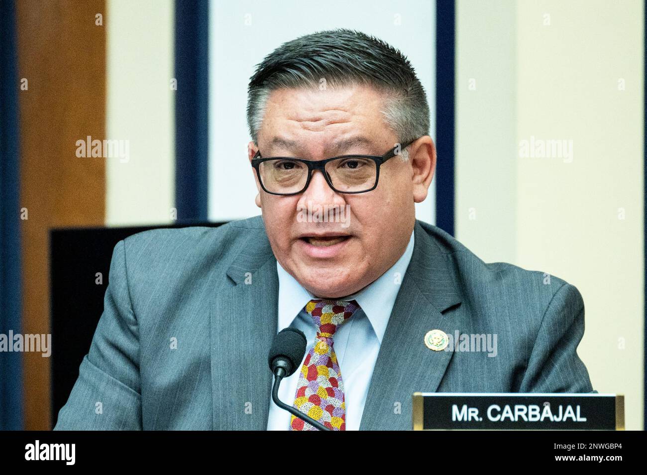 Washington, United States. 28th Feb, 2023. U.S. Representative Salud ...