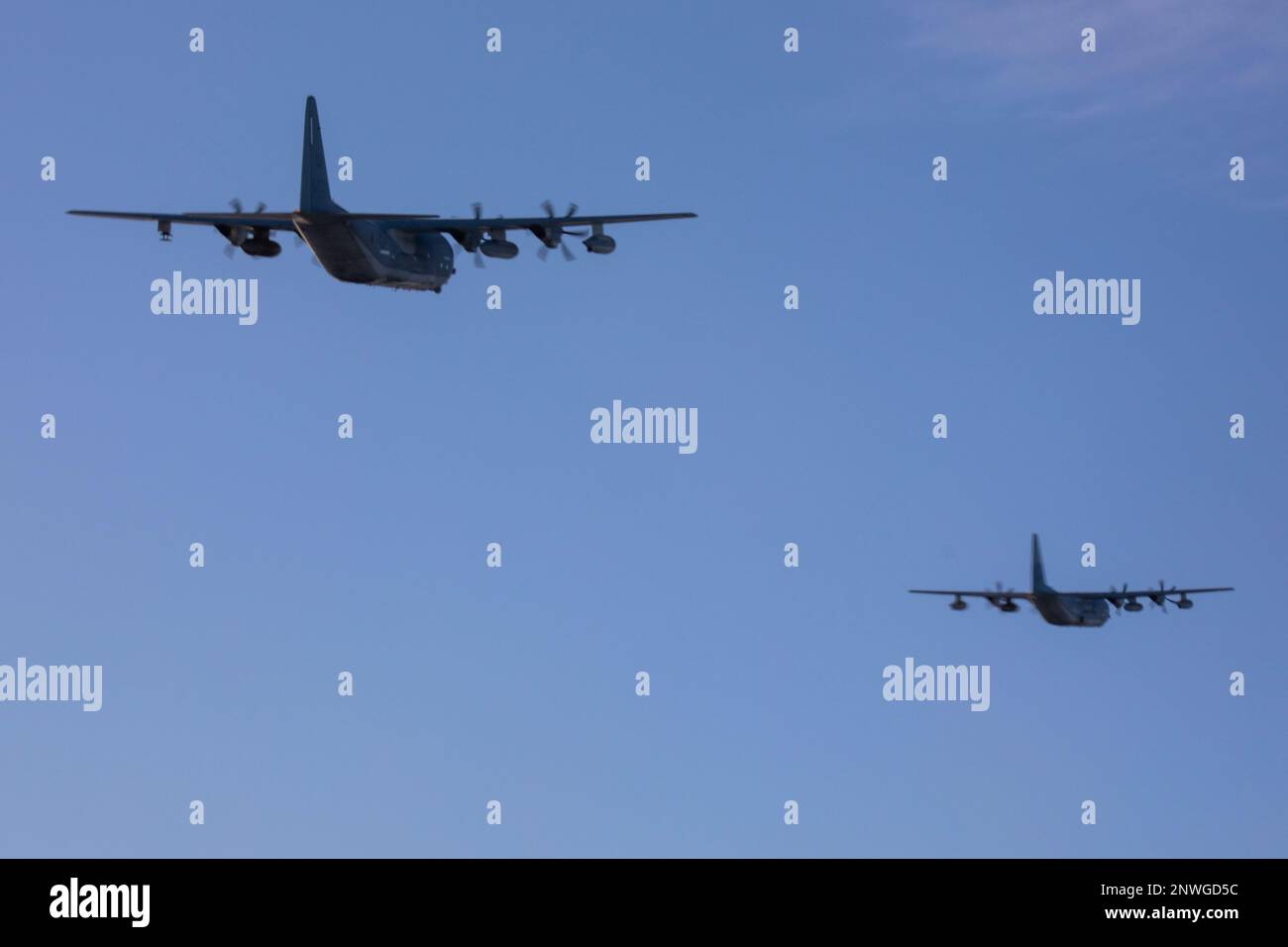 U.S. Marine Corps KC-130J Super Hercules aircraft with Marine Aerial ...