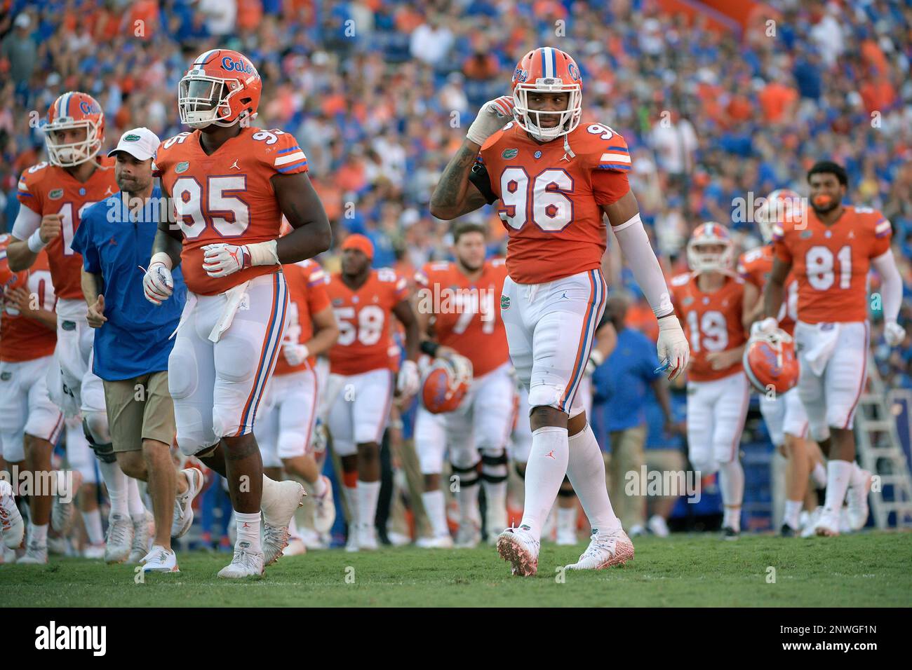 Florida defensive lineman Adam Shuler II (95) and defensive lineman ...