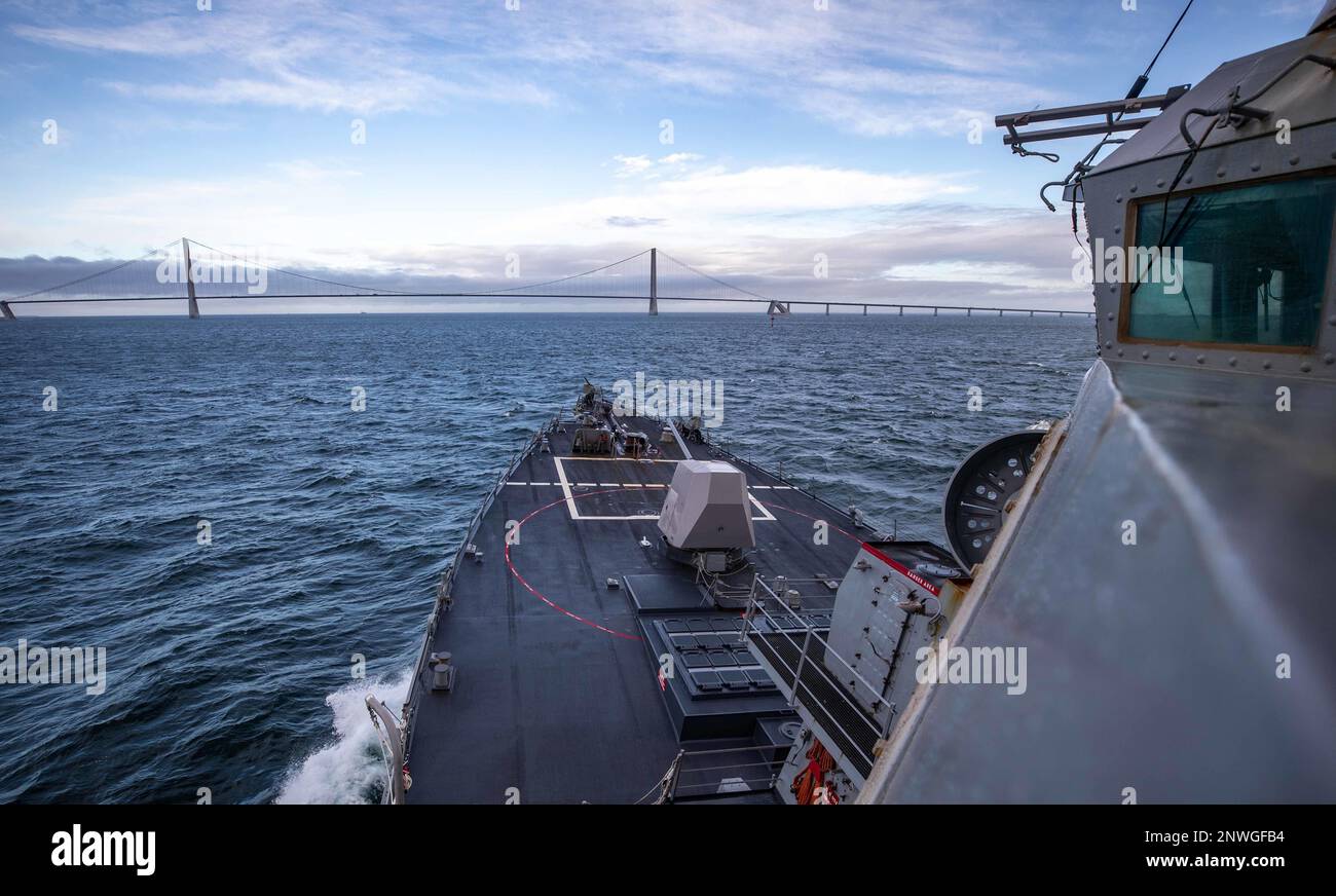DANISH STRAITS (Jan. 30, 2023) The Arleigh Burke-class guided-missile ...