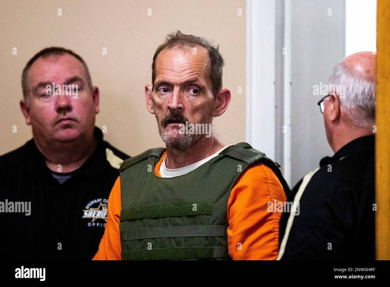 Kirby Gene Wallace enters the courtroom during his first appearance at ...