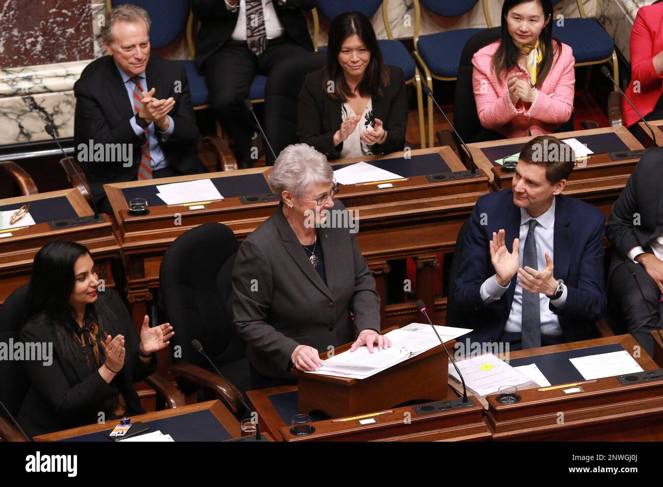 Minister of Finance Katrine Conroy tables her first budget in the ...