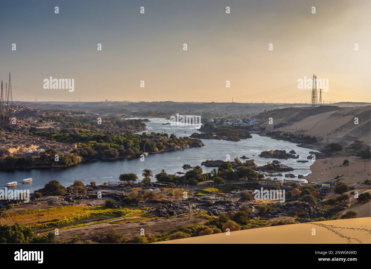 Beautiful view nile river landscape hi-res stock photography and images ...