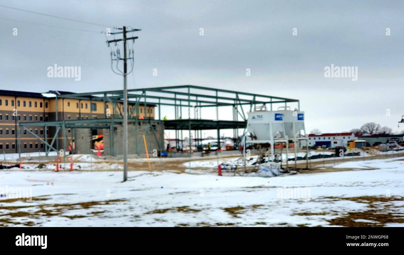 The construction area for a future transient training brigade ...