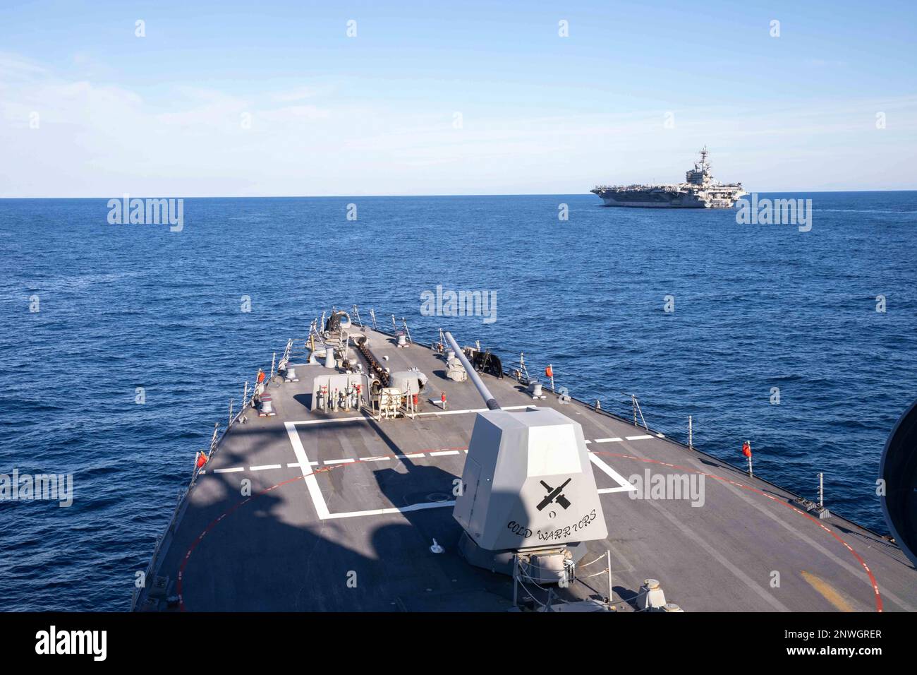 230112-N-EH998-1083 ADRIATIC SEA (Jan. 12, 2023) The Arleigh Burke ...