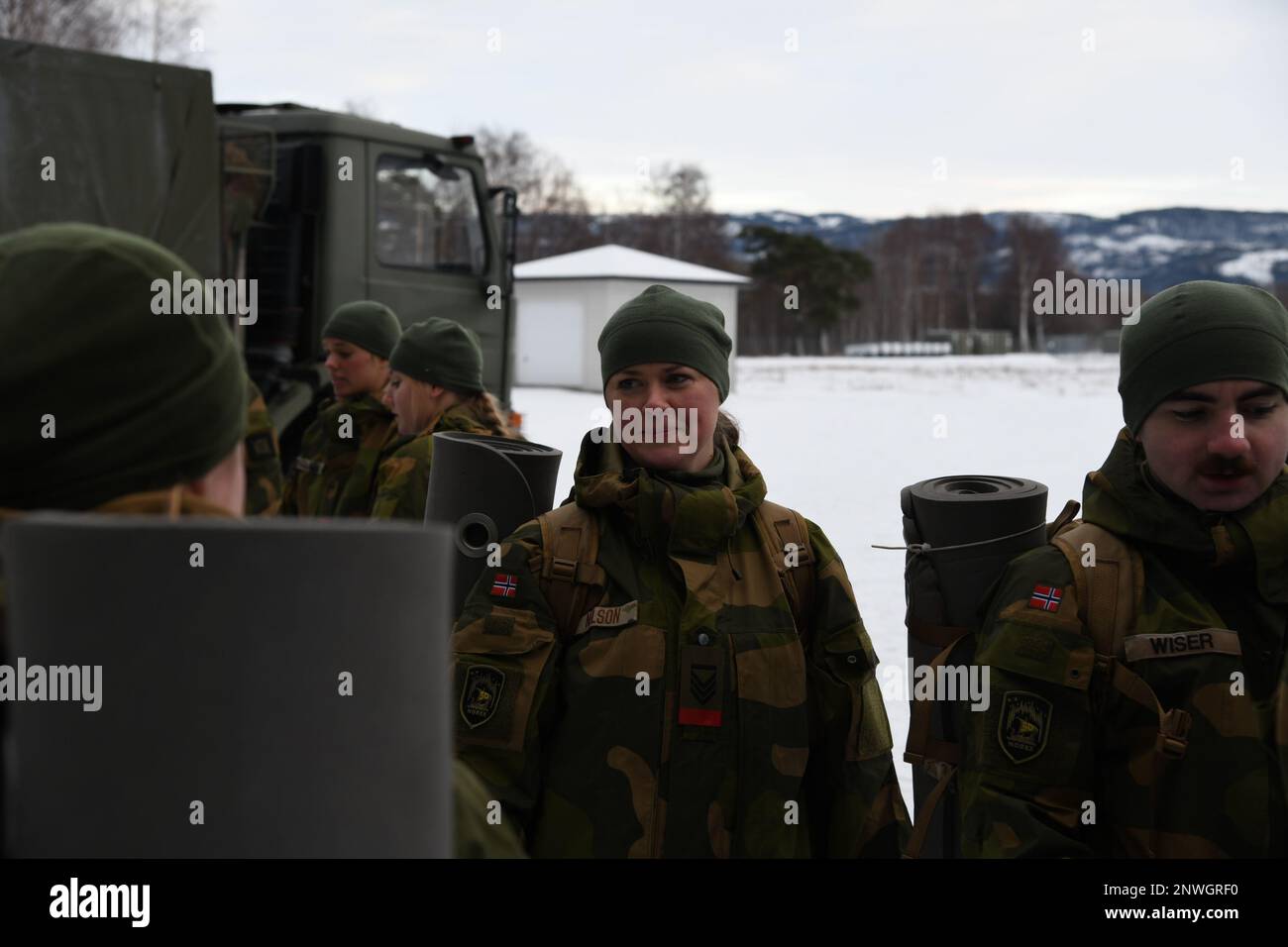 Cultural exchange between soldiers hi-res stock photography and images ...