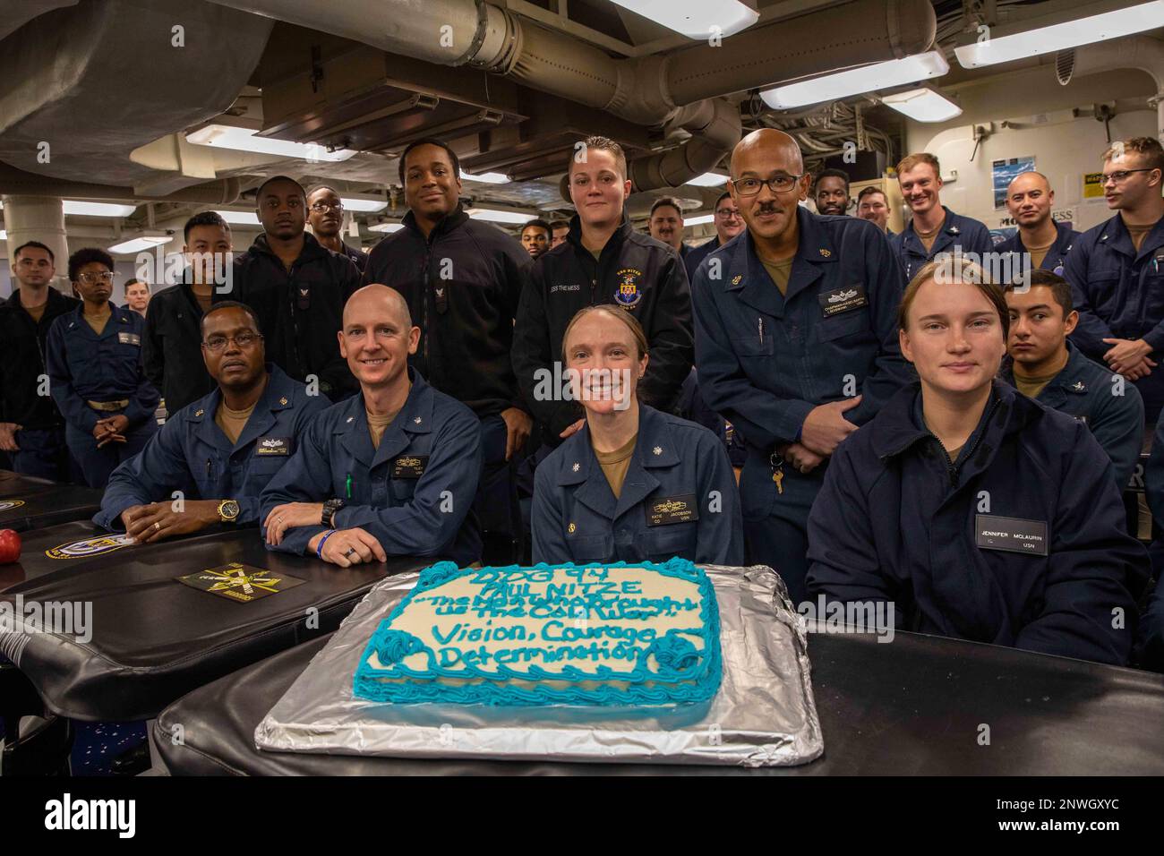 230116-N-EH998-1003 ADRIATIC SEA (Jan. 16, 2023) Sailors assigned to ...
