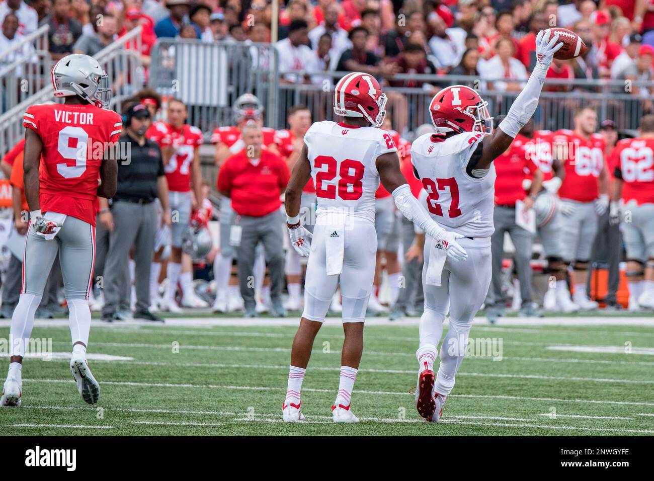 October 6, 2018 - Columbus, Ohio, U.S - Indiana Hoosiers defensive back ...