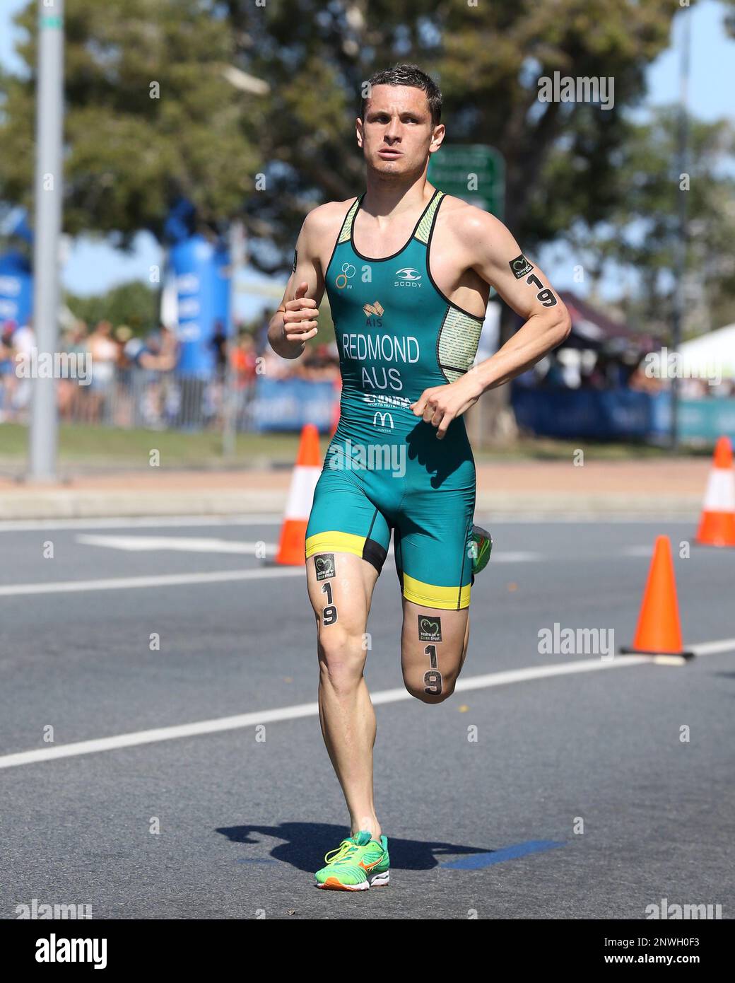 Lorcan Redmond, of Australia, at the Junior Elite Men Triathlon World ...