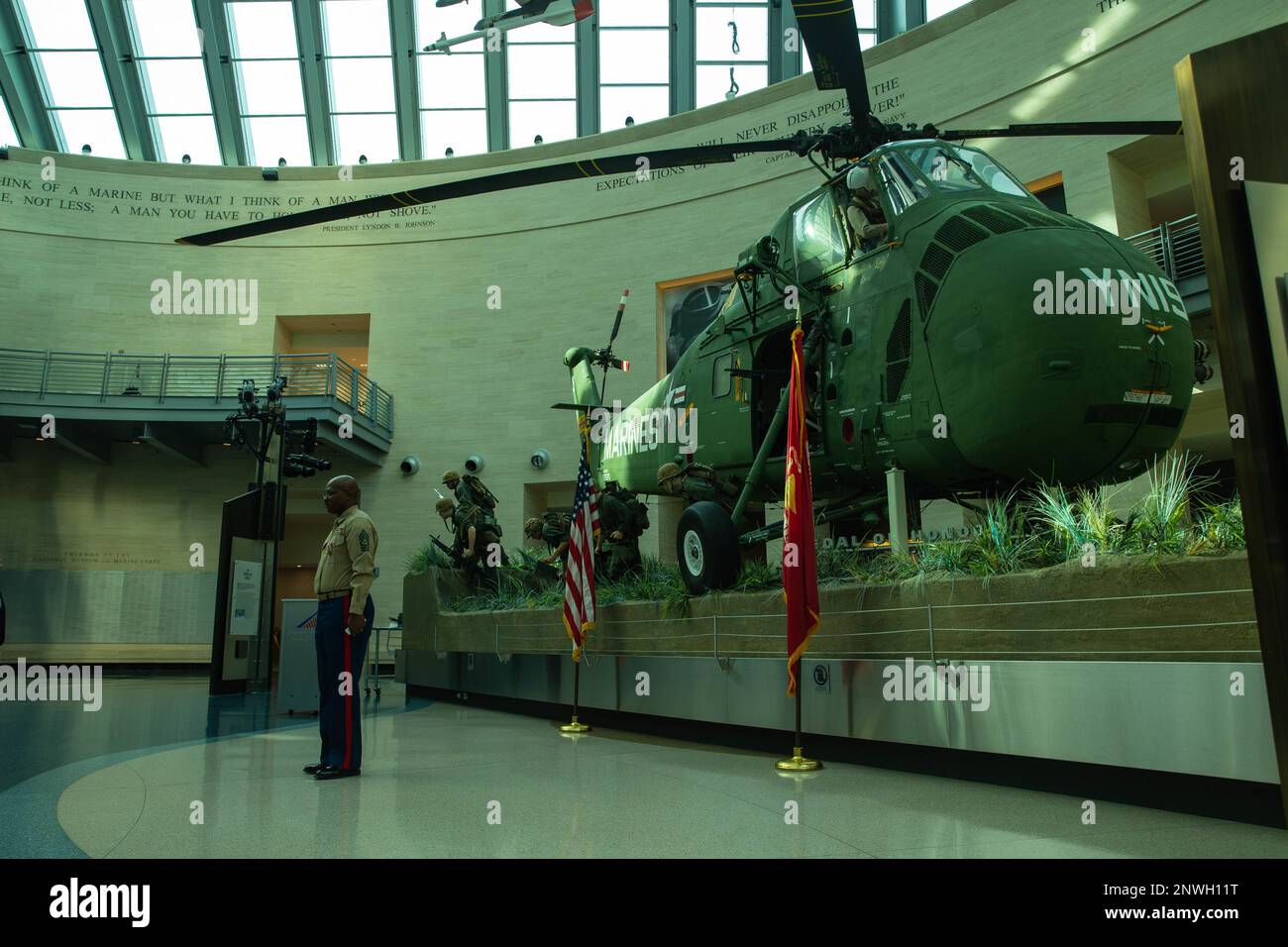 MSgt. Ralph Wright stands at attention at his retirement ceremony at ...