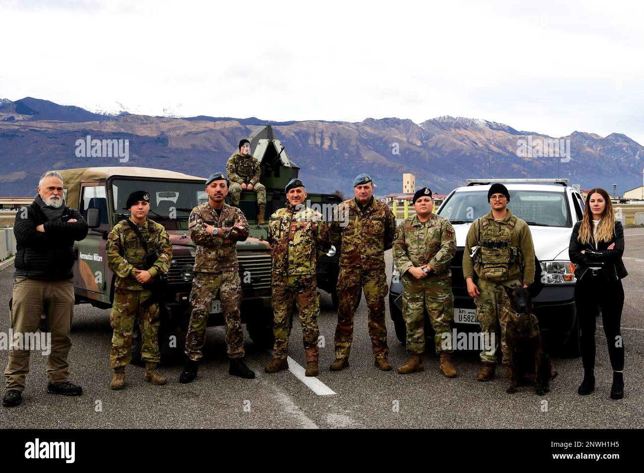 Members from the 31st Fighter Wing Anti-Terrorism office, 31st Security ...