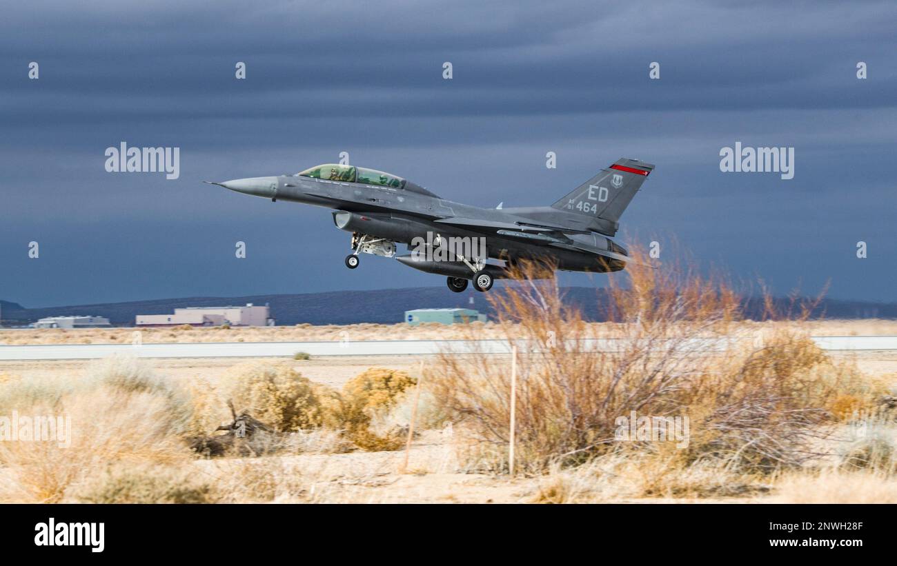 An F-16 Fighting Falcon assigned to the 416th Flight Test Squadron ...