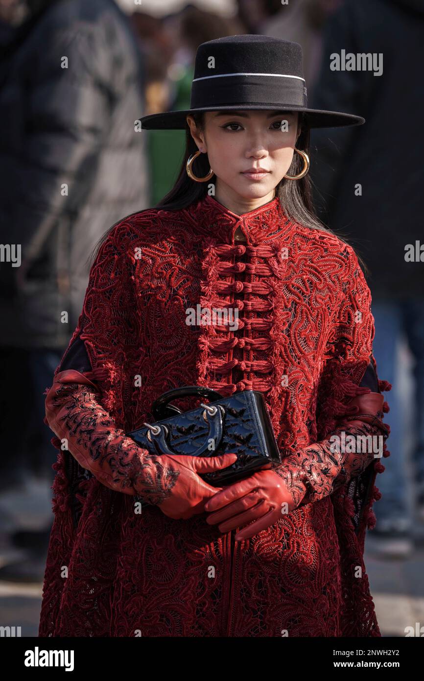 Yoyo Cao poses for photographers upon arrival at the Christian Dior ...