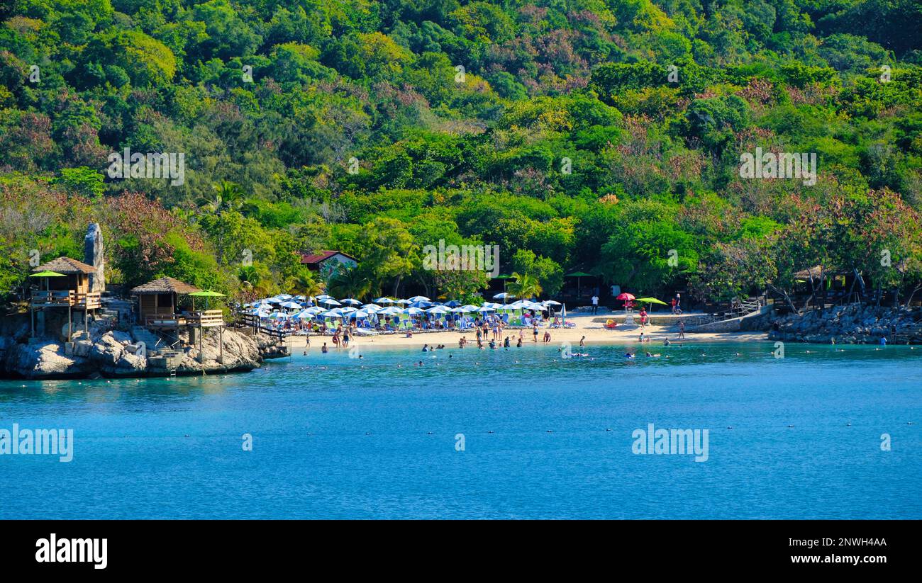 LABADEE, HAITI -January 31, 2023: Labadee is a port located on the ...