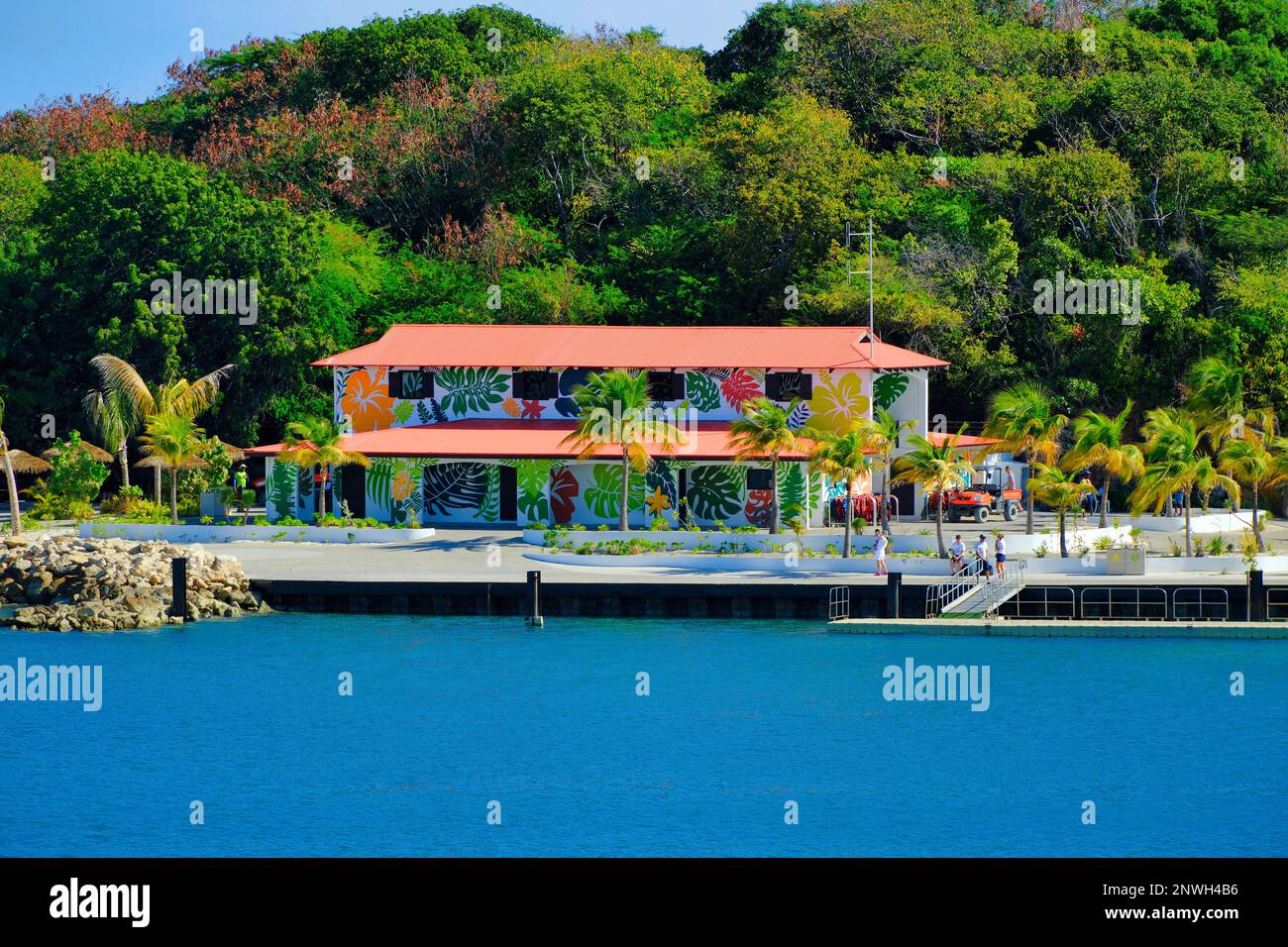 LABADEE, HAITI -January 31, 2023: Labadee is a port located on the ...