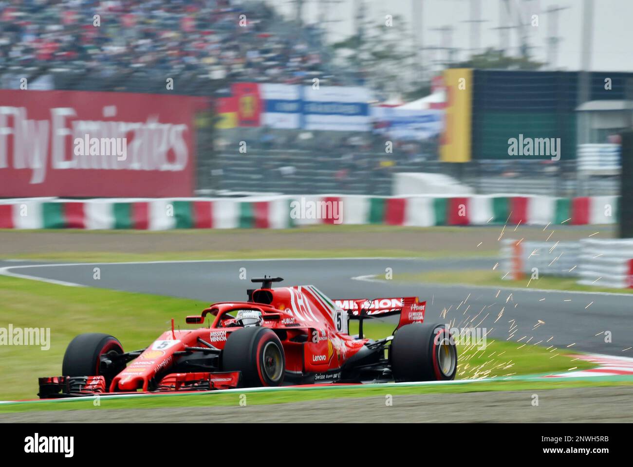Kimi Räikkönen of FERRARI drives during the practice session of the ...