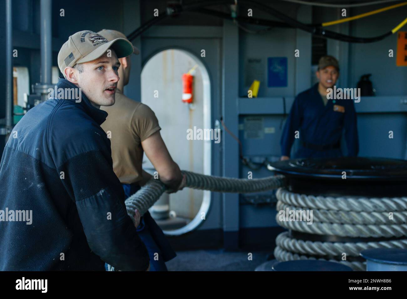 PACIFIC OCEAN (Jan. 23, 2023) Seaman Nathan Winters, from Bryson, Texas ...