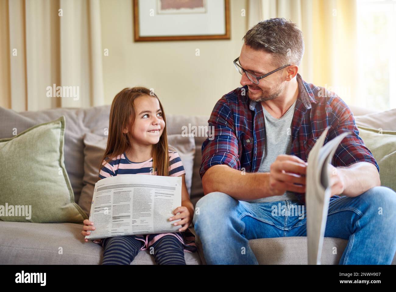 Being your parent is my favourite job. Shot of a father and daughter ...