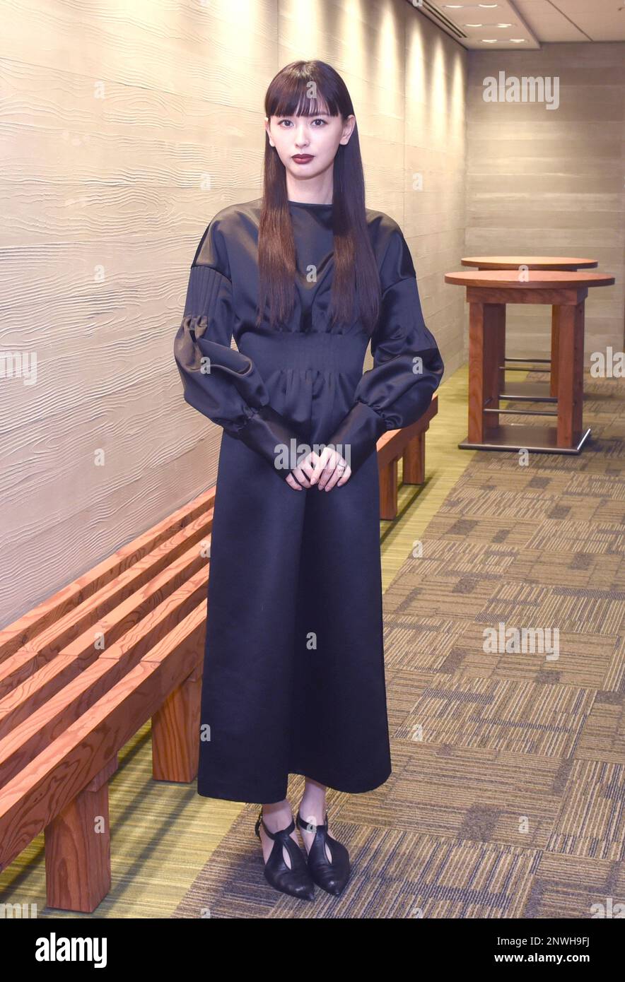 Emi Suzuki, a Chinese-born Japanese model, speaks during an interview ...