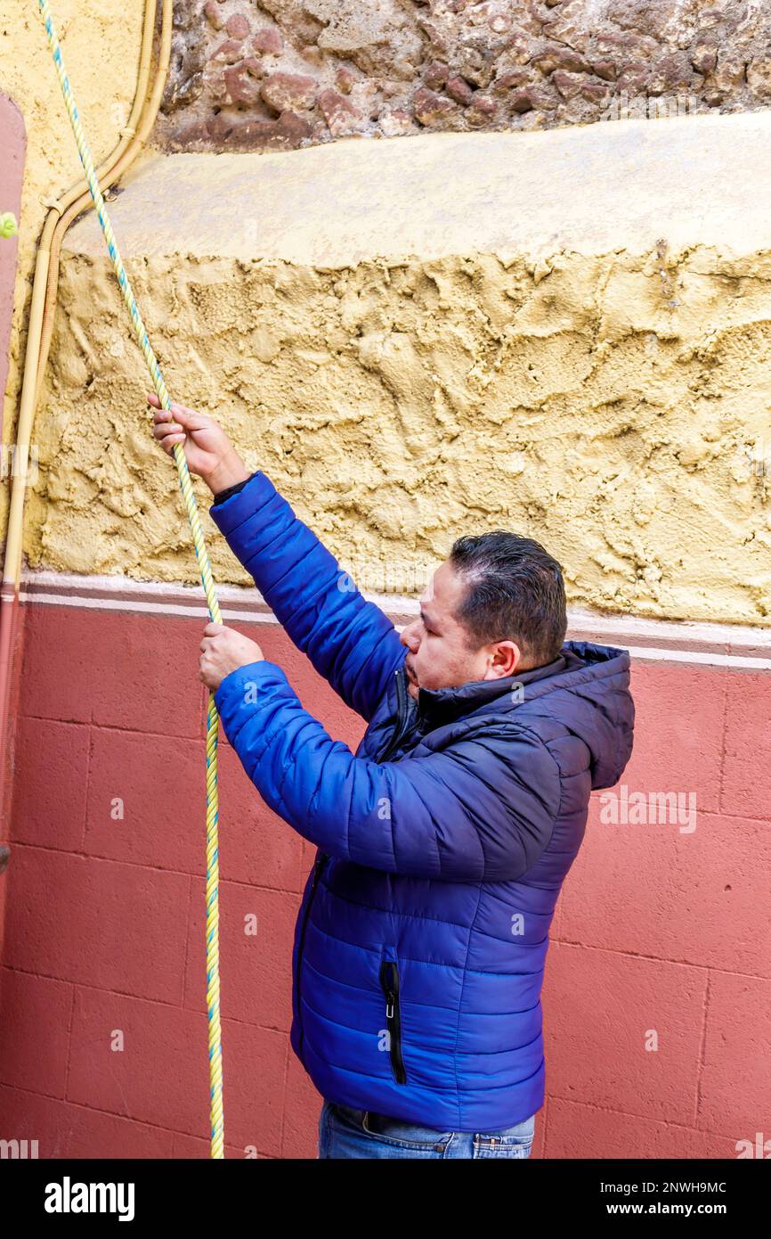 Pulling rope ringing bell hi-res stock photography and images - Alamy