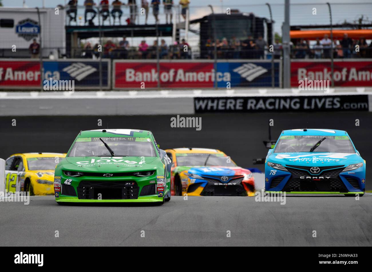 #42: Kyle Larson, Chip Ganassi Racing, Chevrolet Camaro Clover/First ...