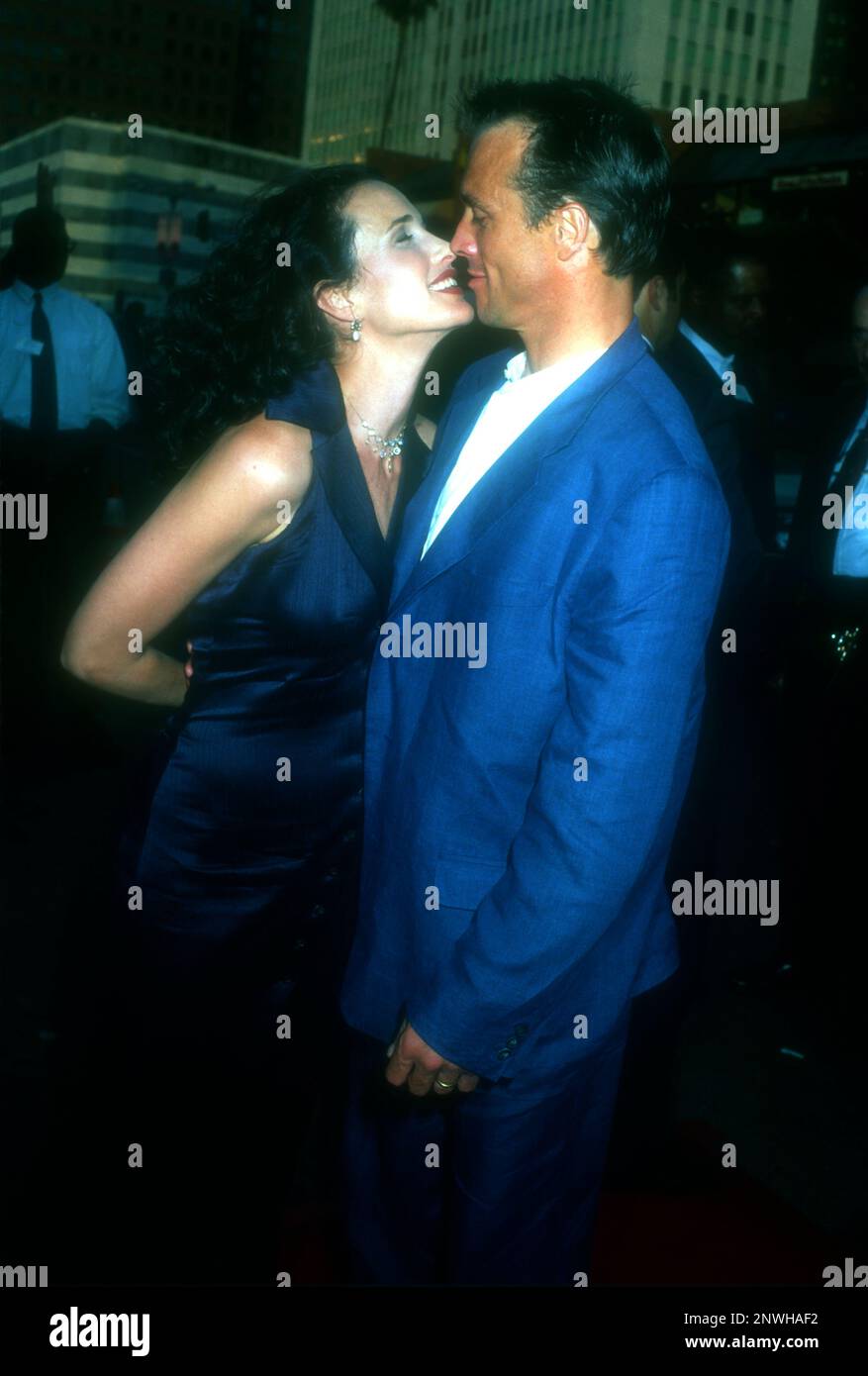 Los Angeles, California, USA 10th July 1996 Actress Andie MacDowell and ...