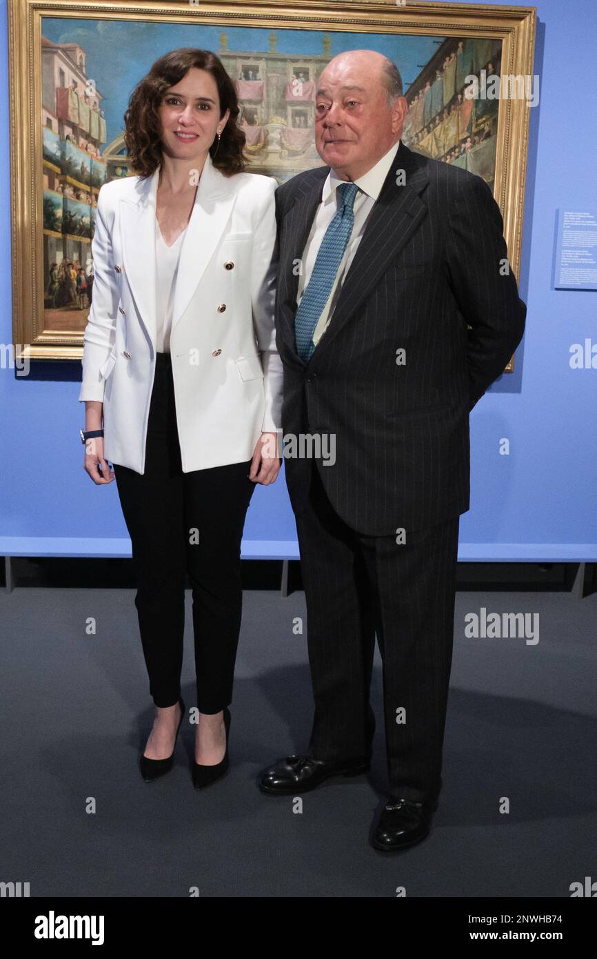 Madrid, Spain. 28th Feb, 2023. President of the Community of Madrid ...