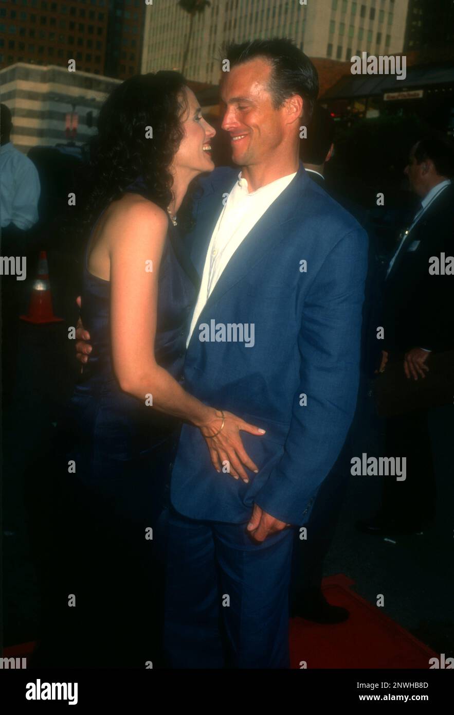 Los Angeles, California, USA 10th July 1996 Actress Andie MacDowell and ...