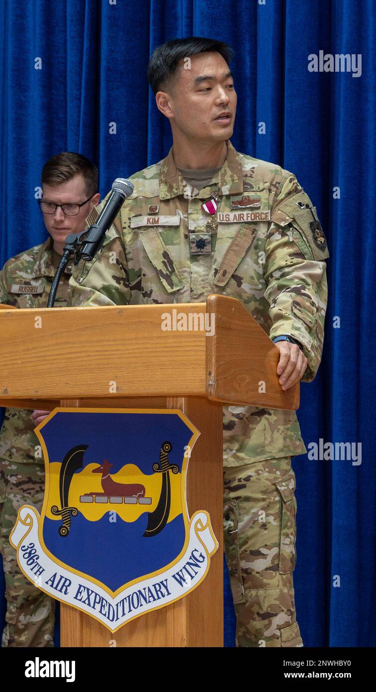 U.S. Air Force Lt Col. Anthony Kim, 46th Expeditionary Attack Squadron ...