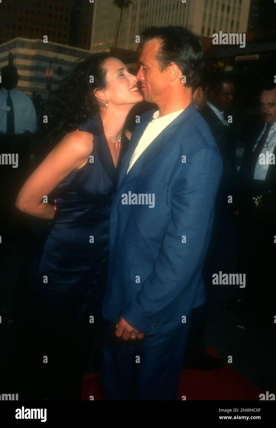 Los Angeles, California, USA 10th July 1996 Actress Andie MacDowell and ...