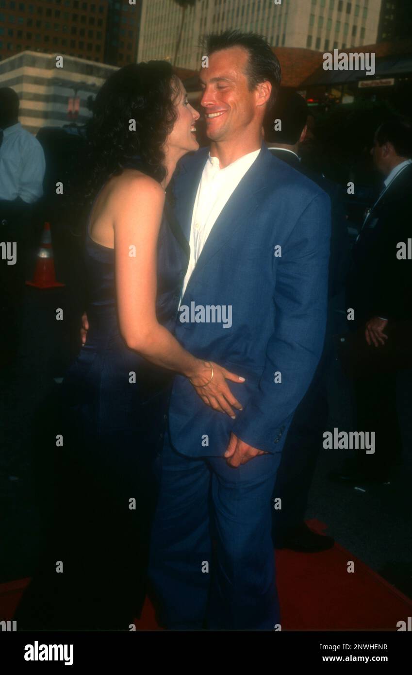 Los Angeles, California, USA 10th July 1996 Actress Andie MacDowell and ...