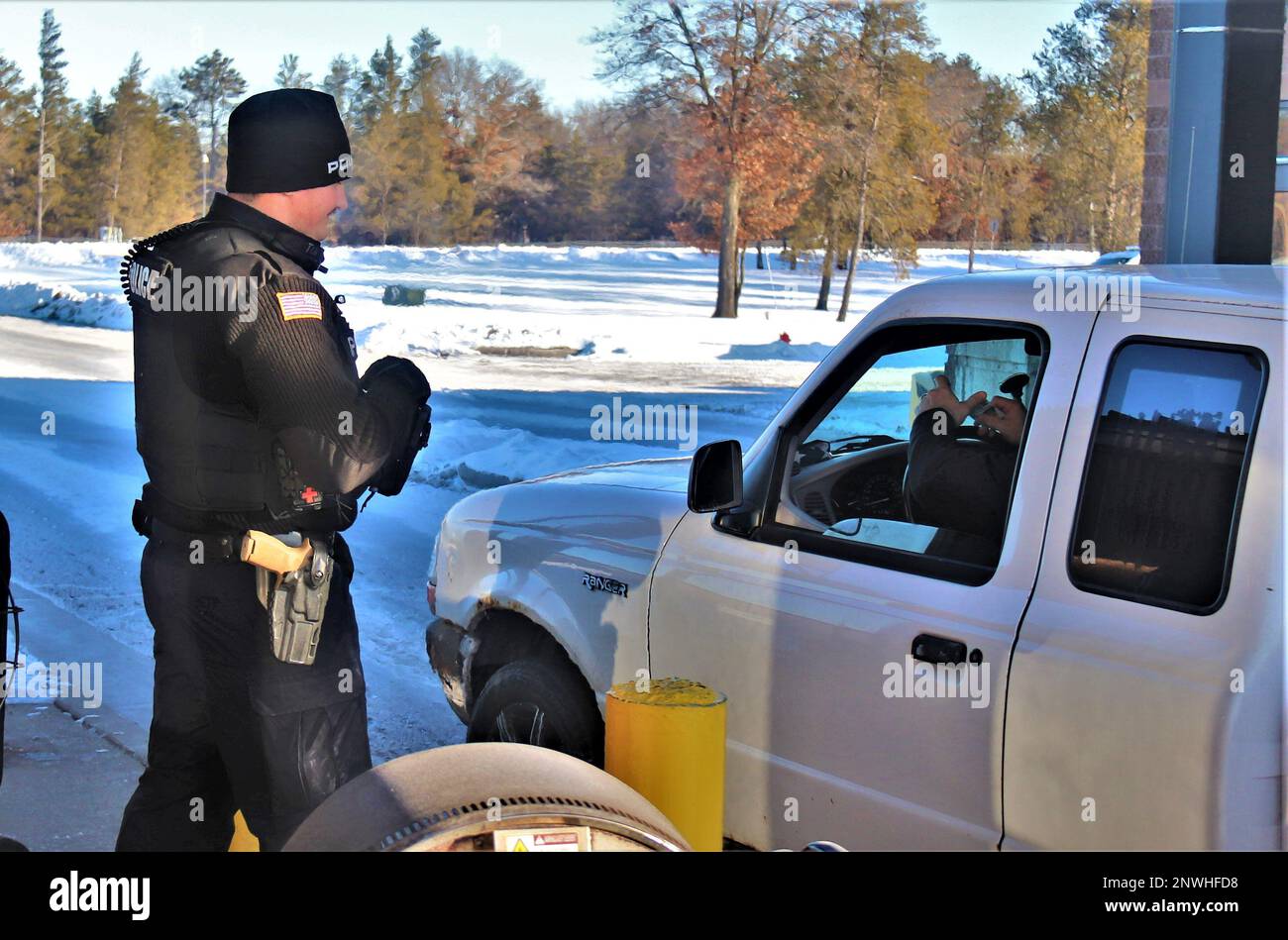Police Officer Adam Wright with the Fort McCoy Directorate of Emergency ...
