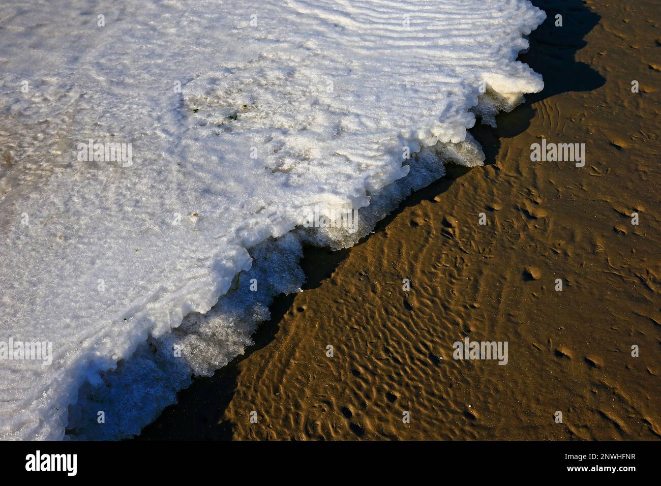 The winter sea ice Stock Photo - Alamy