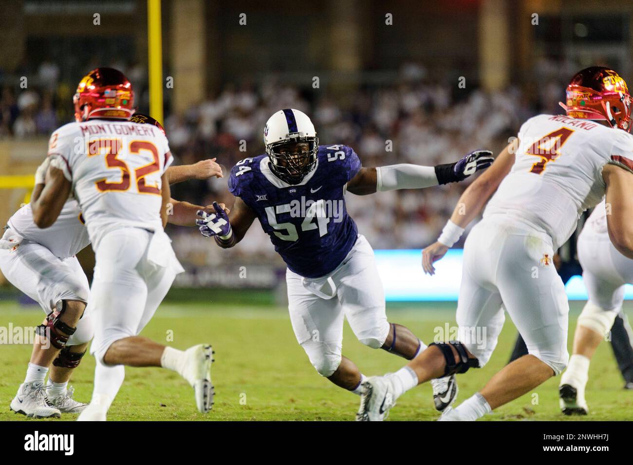 September 29 2018: TCU Horned Frogs defensive tackle Joseph Broadnax Jr ...