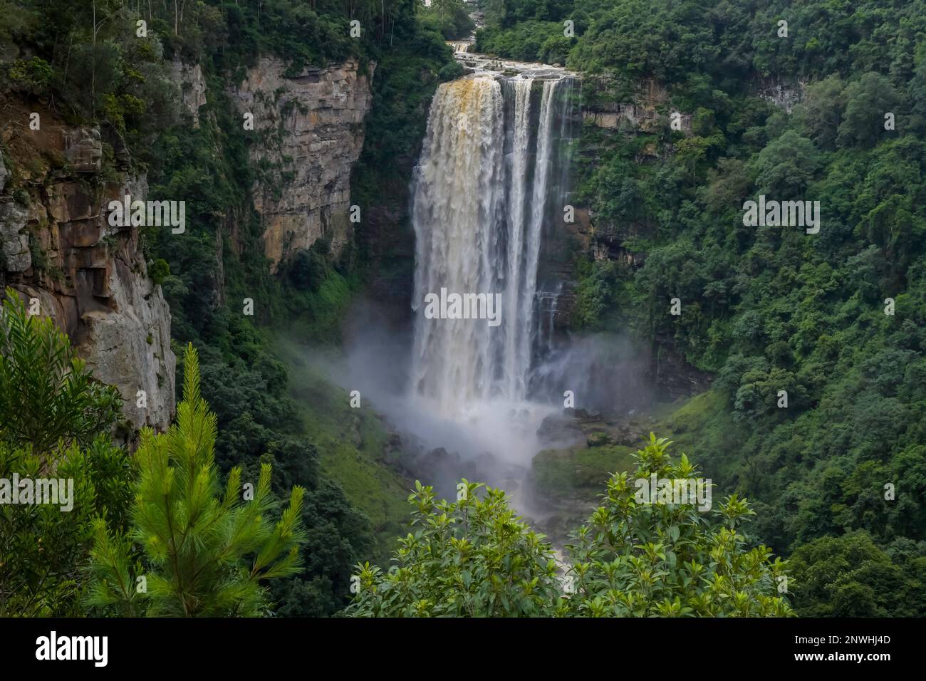 Karkloof waterfall in midlands meander KZN south africa Stock Photo - Alamy