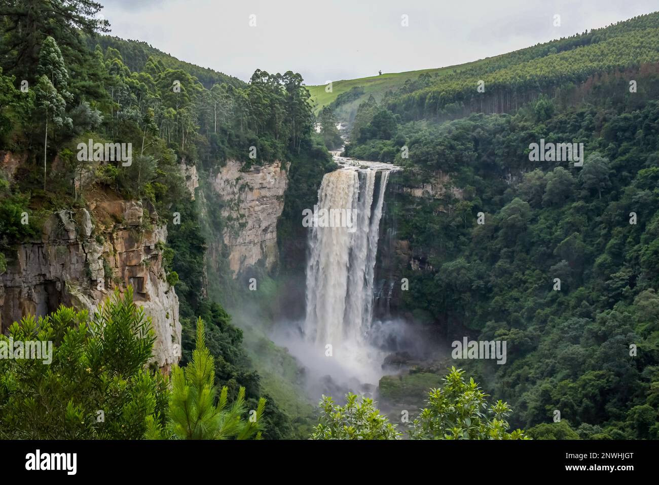 Karkloof waterfall in midlands meander KZN south africa Stock Photo - Alamy