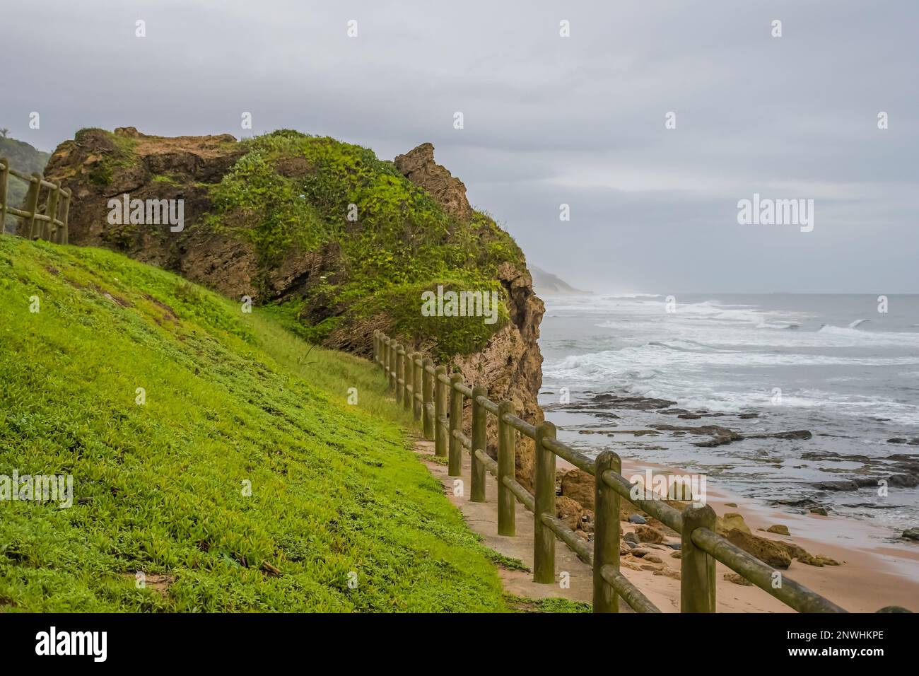 Cave rock monument at Brighton beach Bluff Durban KZN Stock Photo - Alamy