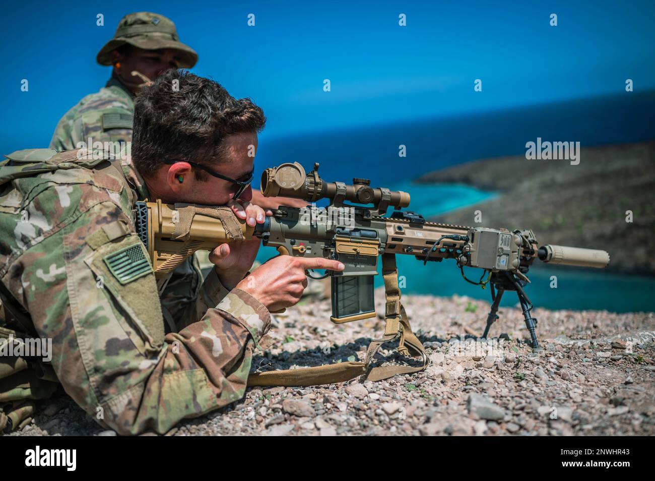 U.S. Army 1st Lt. Azar Boehm, platoon leader with Task Force Wolfhound ...