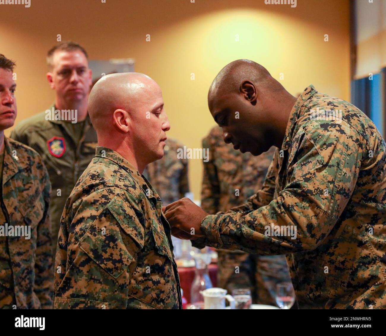 U.S. Marine Gunnery Sgt. Cory Trott, a chemical biological radiological ...