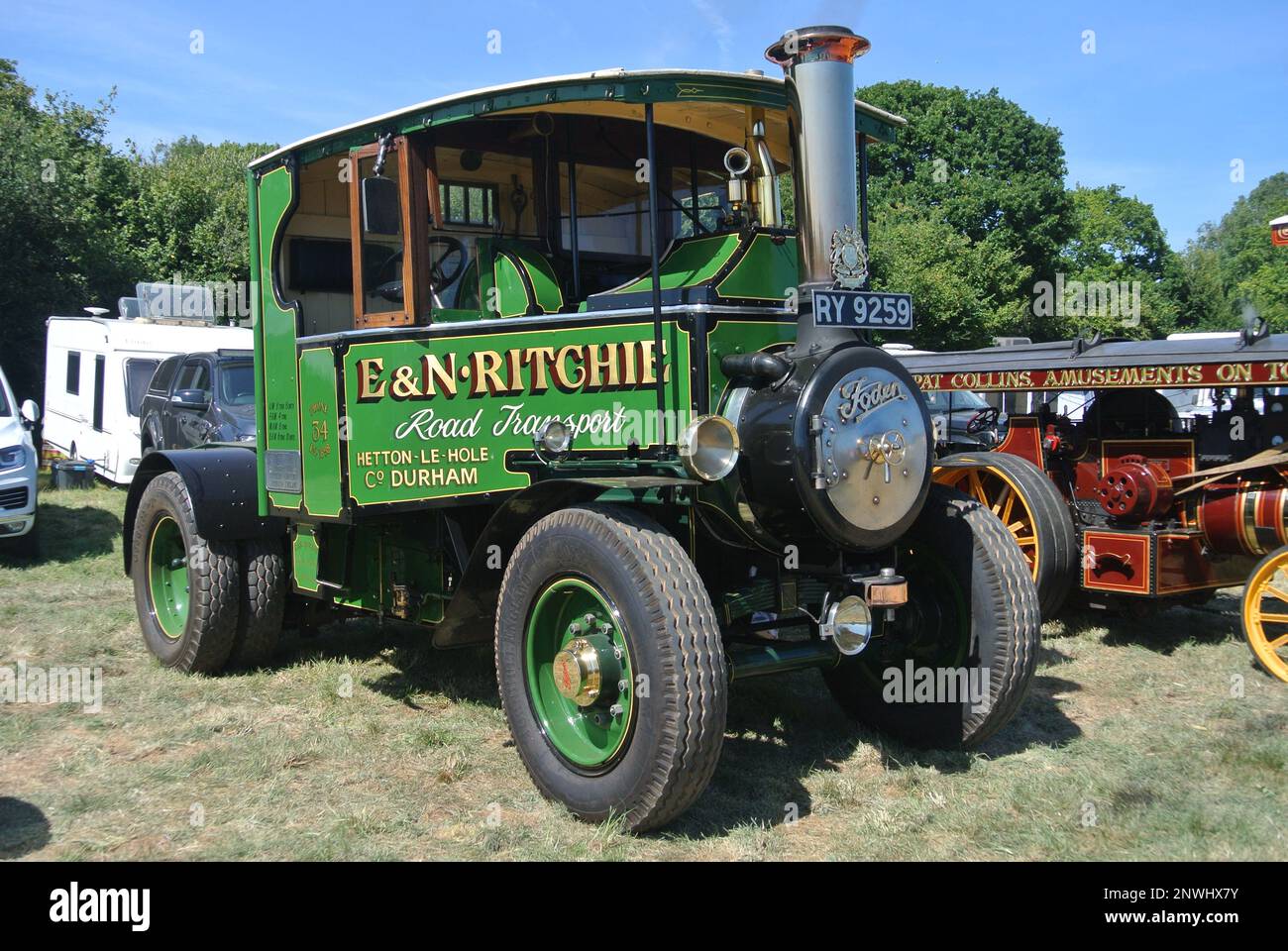 A 1930 Foden J Type steam powered lorry on display at the Torbay Steam ...