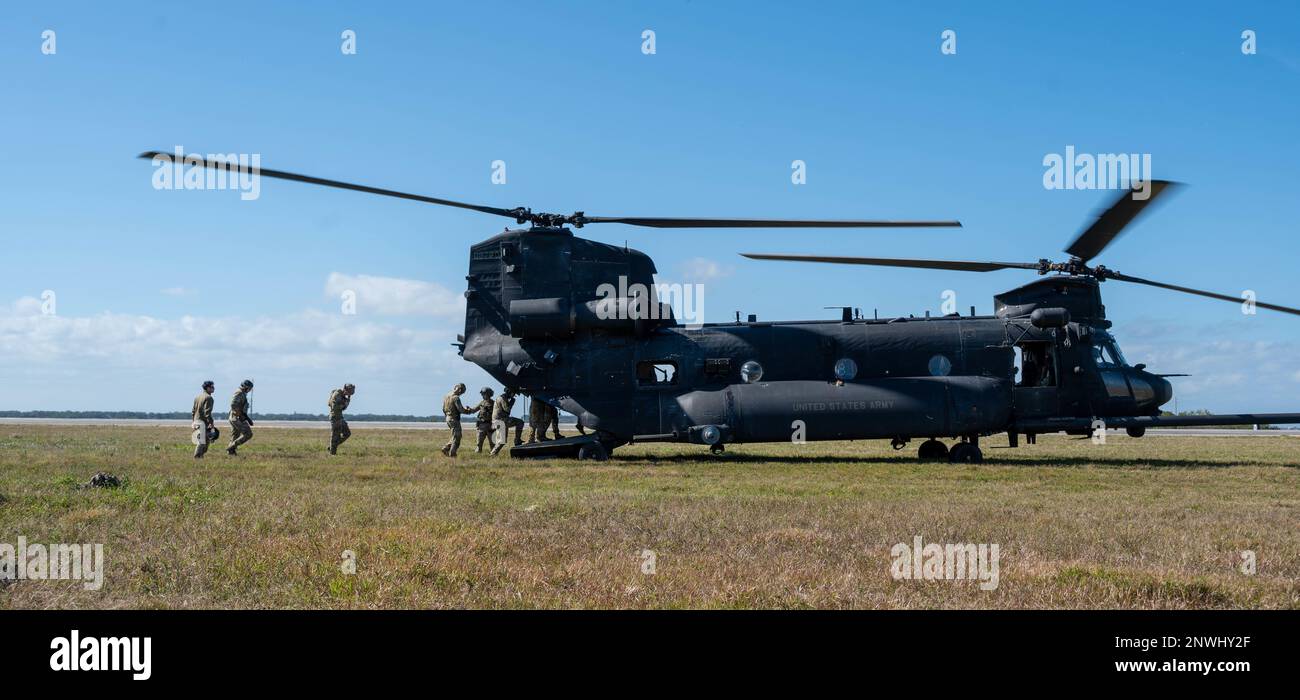 308th Rescue Squadron pararescuemen board a U.S. Army 160th Special ...