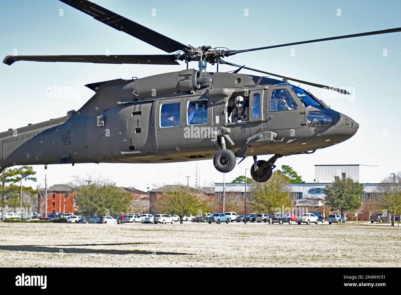 Enterprise High School Army JROTC cadets fly in a UH-60 Black Hawk ...