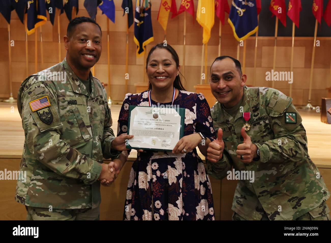 Brig. Gen. Daryl O. Hood (left), the commanding general of the 20th Chemical, Biological ...