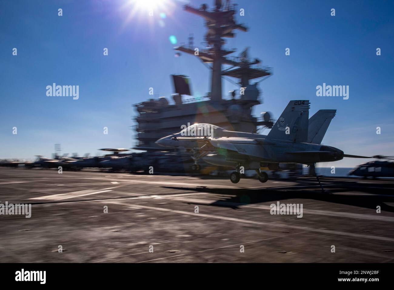 230115-N-UI066-2107 ADRIATIC SEA (Jan. 15, 2023) An F/A-18F Super ...
