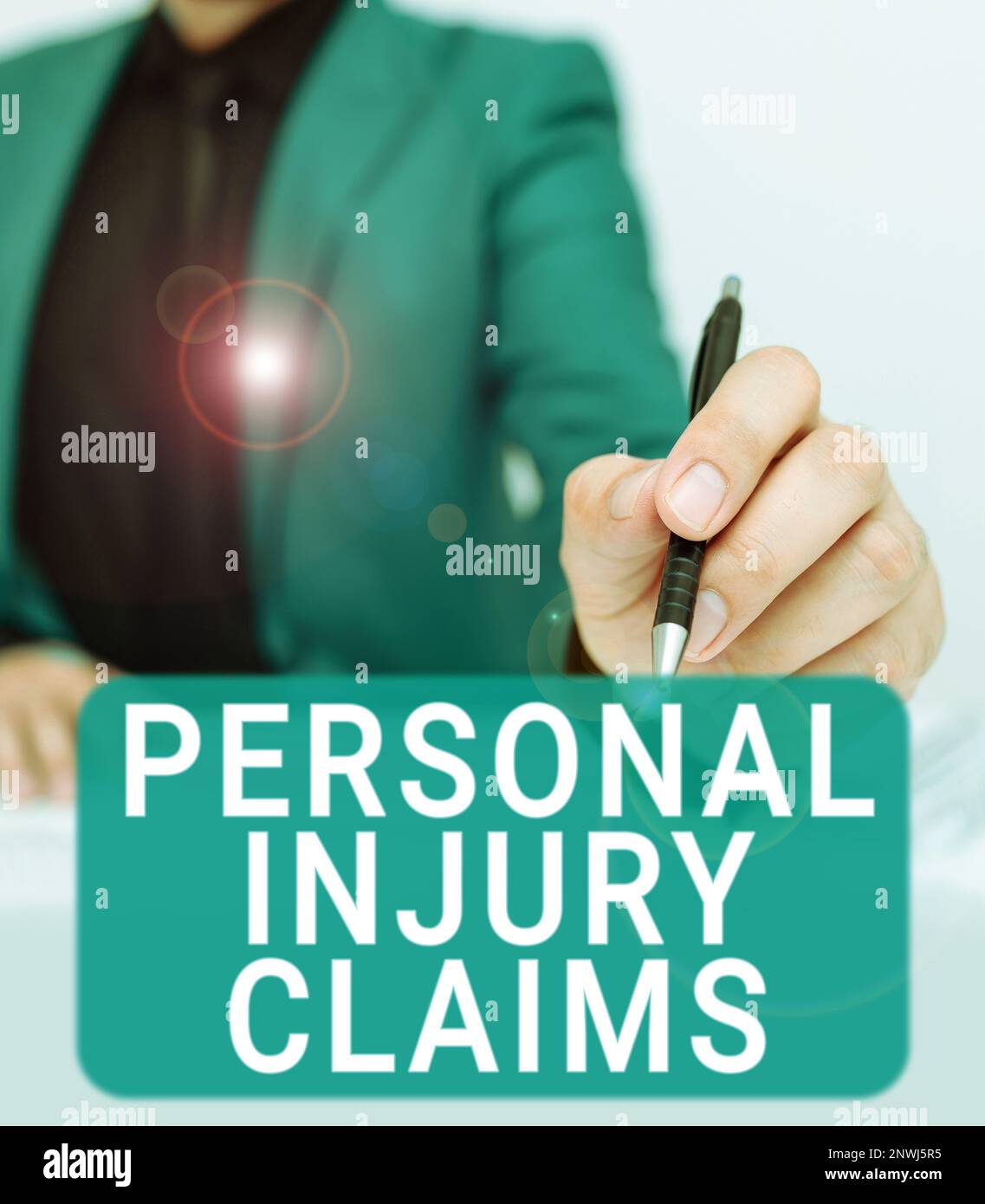 Conceptual display Personal Injury Claims, Business idea being hurt or ...