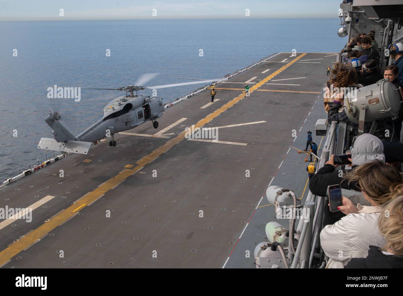 230203-N-VJ326-1201 PACIFIC OCEAN (Feb. 3, 2023) – Sailors and their ...