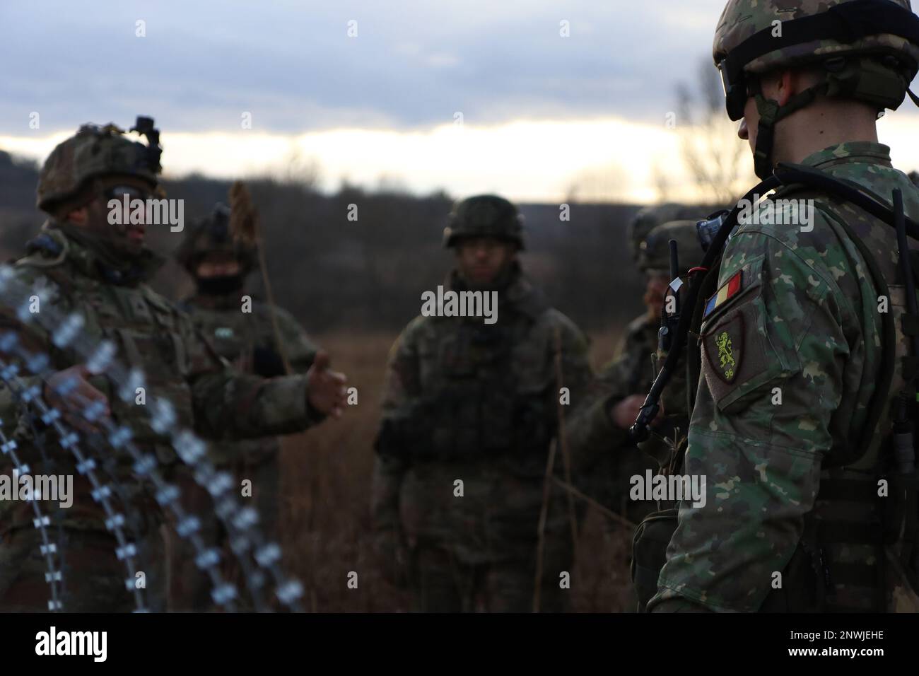 Soldiers assigned to the 39th Brigade Engineer Battalion, 2nd Brigade ...