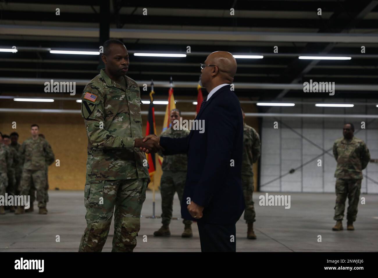 U.S. Army Maj. Gen. James M. Smith, Commanding General of the 21st Theater Sustainment Command ...